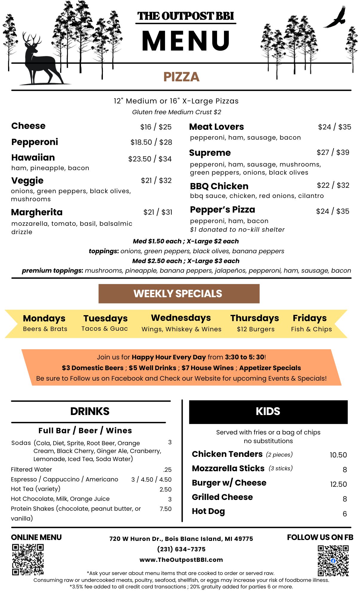 MENUS - The Outpost BBI