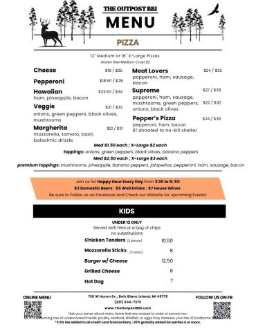 MENUS - The Outpost BBI