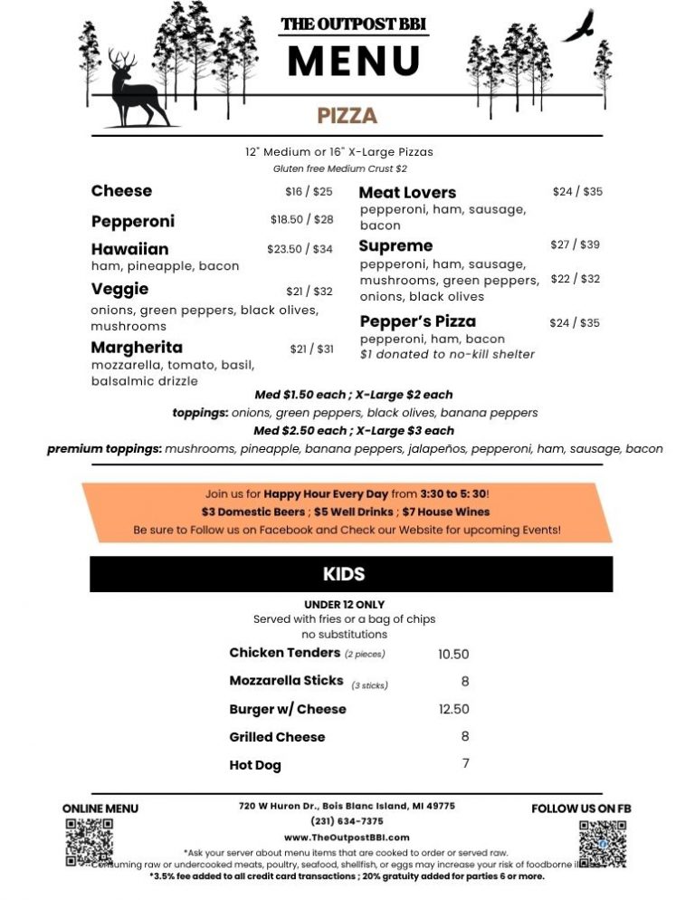 MENUS - The Outpost BBI